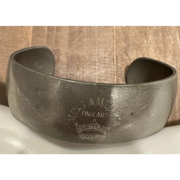 Jewelry | Vtg Miss America Pageant 1981 Leonard Pewter Cuff Bracelet ...